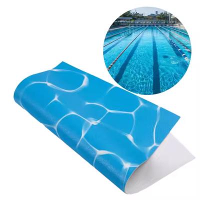 China 1.5mm 2000GSM PVC Swimming Pool Liner Fabric 1000D Anti Microbial 1.2m Width for sale