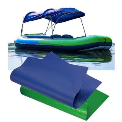 China 850GSM 1000D PVC Coated Polyester Inflatable Boat Fabric - 1-3.2m Width, Chemical Proof for sale