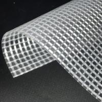 China High Tensive Clear PVC Mesh Fabric Tarpaulin Roll 1000D 650GSM Waterproof UV Resistant for sale