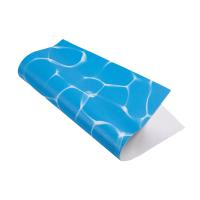 China 1.5mm Water Ripple PVC Swimming Pool Liner with Fire Retardancy - 1100N Tensile Strength and 1500-1830mm Width Options for sale