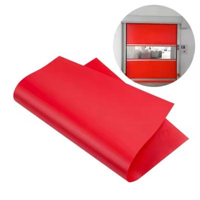 China PVC Vinyl Tarpaulin Waterproof Door Curtain Fabric 1000D 900GSM for Rolling Door for sale