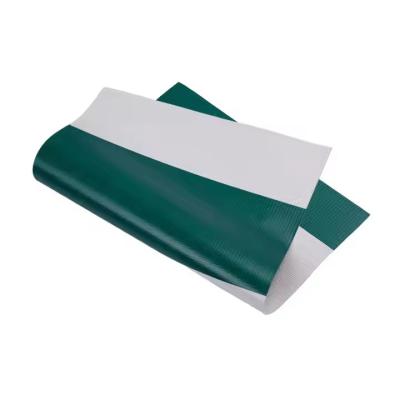 China Waterproof PVC Strip Tarpaulin 1000D 20x20 650GSM for Industrial Awning for sale