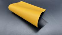 China One Side Black PVC Laminated Fabric 1500x1500D 9x9 730gsm for Flexible Vinyl Duct for sale