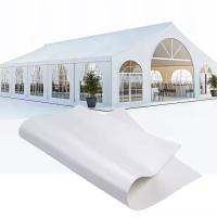 China 1000D 850gsm White PVC Tarpaulin Sheet UV Resistant Warehouse Block Out Tarps Roll for sale