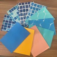 China 1500GSM PVC Coated Tarpaulin Fabric 1.5mm Thickness Waterproof Pool Liner Material 1500-1830mm Width for sale