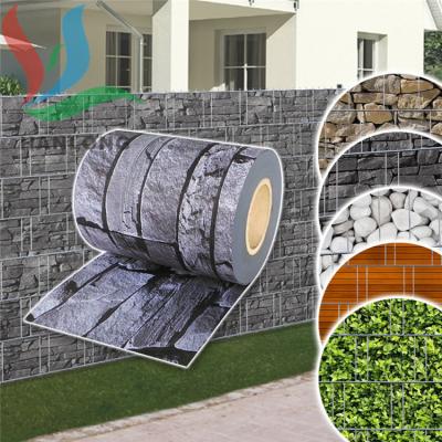 China PVC Tarpaulin Strip Screen Roll 200D*300D 400GSM for Garden Protection and Privacy Fencing for sale