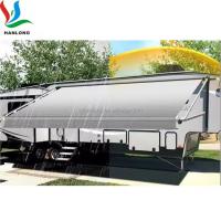 China 450gsm PVC Coated Vinyl Fabric for RV Awning Replacement - 0.45mm Thickness, 1500-3000mm Width for sale