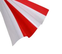 China 500DX500D 18×12 500G PVC Striped Polyester Tarpaulin - Weatherproof & Customizable Fabric for sale
