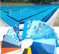 China 2000GSM 1000D 9*9 Customized Mosaic Design UV Stabilization Pvc swimming Pool Liner Material for sale