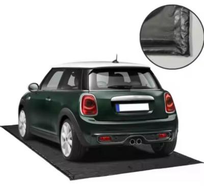 China 8.6x20 ft PVC Tarpaulin 500D Waterproof Garage Floor Mat Car Wash Containment for sale