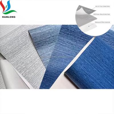 China PVC Laminated RV Awning Fabric 0.45mm 450gsm Waterproof UV Resistant Replacement for sale