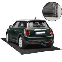 China 8.5x20 ft PVC Tarpaulin Waterproof Garage Floor Mat Car Wash Containment Mat 500D for sale