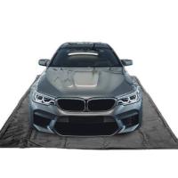 China Heavy Duty PVC Tarpaulin Protection Mat 7ft 9in x 16ft 500Dx500D Yarn Fire Retardant for sale