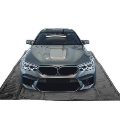 China Heavy Duty PVC Tarpaulin Protection Mat 7ft 9in x 16ft 500Dx500D Yarn Fire Retardant for sale