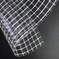 China PVC Transparent Mesh Fabric Tarpaulin 1200g/m² 1.02-3.2M Width Clear Vinyl for sale