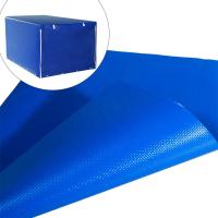 China Durable PVC Double Coated Tarpaulin 500-700gsm Waterproof Tear Resistant 1.0-3.2m Width for sale
