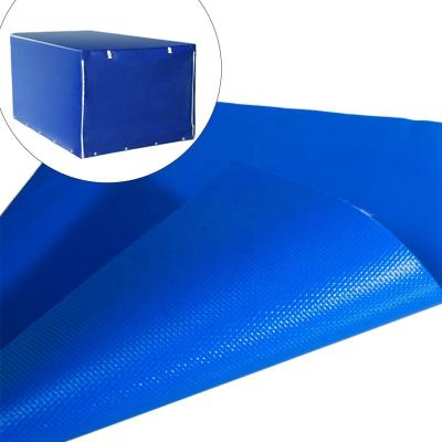 China Durable PVC Double Coated Tarpaulin 500-700gsm Waterproof Tear Resistant 1.0-3.2m Width for sale