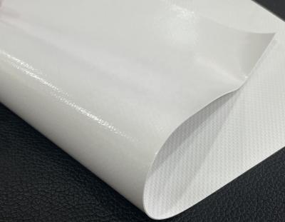 China PVC Coated Fireproof Tarpaulin Rolls 750gsm 1.02-3.2m Width Flame Retardant Waterproof for sale