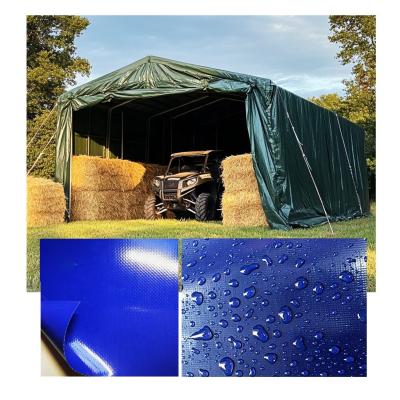 China Waterproof Anti Mildew PVC Tarpaulin Roll 1000D Polyester Mesh 850gsm 1-3.2m Width for sale