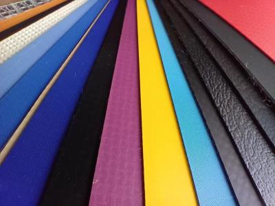 China PVC Vinyl Coated Polyester Reinforced Industrial Tarpaulin Roll 650gsm 1-3.2m Width for sale