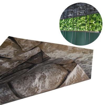 China 400-450gsm PVC Striped Tarpaulin Fence for Garden Farm Privacy Fencing 1-3.2m Width for sale