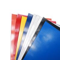 China 1000D Polyester PVC Tarpaulin with Double-Side PVC Coating and Anti-UV Weather Resistance for sale
