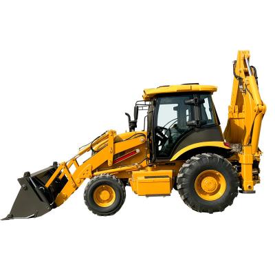 China HORNQUIP H388 Diesel Backhoe Loader 2.5 Tons with 75KW Engine and 1.0m³ Bucket Capacity for sale
