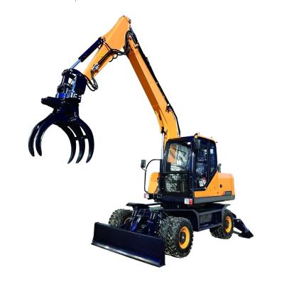 China HORNQUIP H9088 Wheel Grab Loader - 8000KG Capacity, 30km/h Travel Speed for Log & Sugarcane Handling for sale