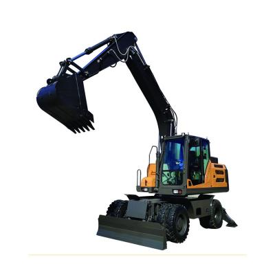 China HORNQUIP H9150 Diesel Wheel Excavator 14.5 Ton Operating Weight 0.6m³ Bucket Capacity for sale