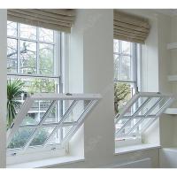 China Hurricane Impact  Aluminium Single Hung Windows for House Tempered Glass Double Glazed Double Hung Windows for sale