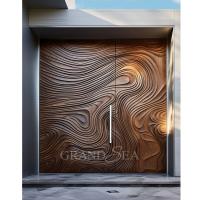 China Italian Design Villa Entrance Security Luxury Aluminum Main Front Pivot Porta Modern Entry Wooden Pivot Door for sale