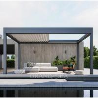 China Luxury Patio Automatic Smart Cover Louver Roof System Waterproof Garden Aluminium Outdoor Motorized Pergolas for sale