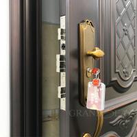 China United Kingdom Style Class a Burglar Latest Design Fire Rated Main Exterior Security Steel Doors for Villa for sale