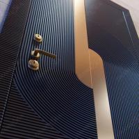 China New Design Italian Fashion Modern Design Russia Model First-Class Security Steel Metal Front Entry Pivot Door Price for sale