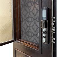 China Modern Design Wooden Grain Anti-theft Door Villa Multi Lock Point Front Safety Steel Door Exterior Security Door for sale