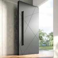 China Modern Design Custom Made Wrought Iron Solid Wood Steel Pivot Entry Door with Factory Price for Residential Projects for sale