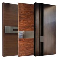 China American Style High Quality Anti Theft Aluminum Solid Wood Metal Stainless Steel Security Front Entrance Pivot Door for sale