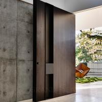 China American Style High Quality Anti Theft Aluminum Solid Wood Metal Stainless Steel Security Front Entrance Pivot Door for sale