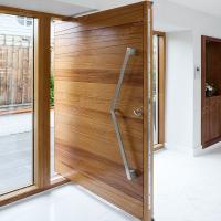 China Cheap Price Sturdy and Stylish Insulation Wooden Stainless Steel High End Aluminum Pivot Door Residential for sale