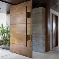 China Cheap Price Sturdy and Stylish Insulation Wooden Stainless Steel High End Aluminum Pivot Door Residential for sale