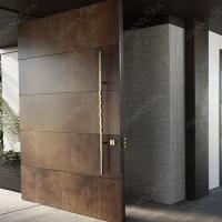 China Cheap Price Sturdy and Stylish Insulation Wooden Stainless Steel High End Aluminum Pivot Door Residential for sale