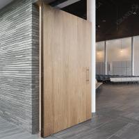 China Cheap Price Sturdy and Stylish Insulation Wooden Stainless Steel High End Aluminum Pivot Door Residential for sale
