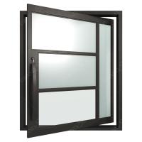 China Modern Screen Custom Arches Top Exterior Front Double Entry Iron Glass Door  Villa Front Entry Iron Pivot Door for sale