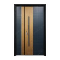 China Top Grade Classical Security Stainless Steel Single Swing Entry Door External Main Front Entry Stainless Steel Security Doors for sale