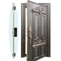China Guatemala Carved Design Cast Aluminum Low Price High Quality Main Front Security Steel Door for Commercial Buildings for sale
