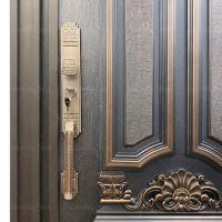 China Guatemala Carved Design Cast Aluminum Low Price High Quality Main Front Security Steel Door for Commercial Buildings for sale