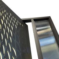 China Aluminium Door with LED Lights  American Senior Entrance Door Superior a Class Lock System Aluminium Door for sale