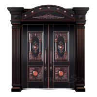 China New Design Metal 2050x960/860 mm Steel Door Used Exterior Prices for sale