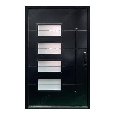China American Style Entrance Door Security Door Aluminum  Glass Door for sale