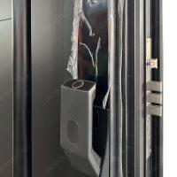 China Invisible Hinge Aluminum  Glass Pivot Door American Style Entrance Door Security Door for sale